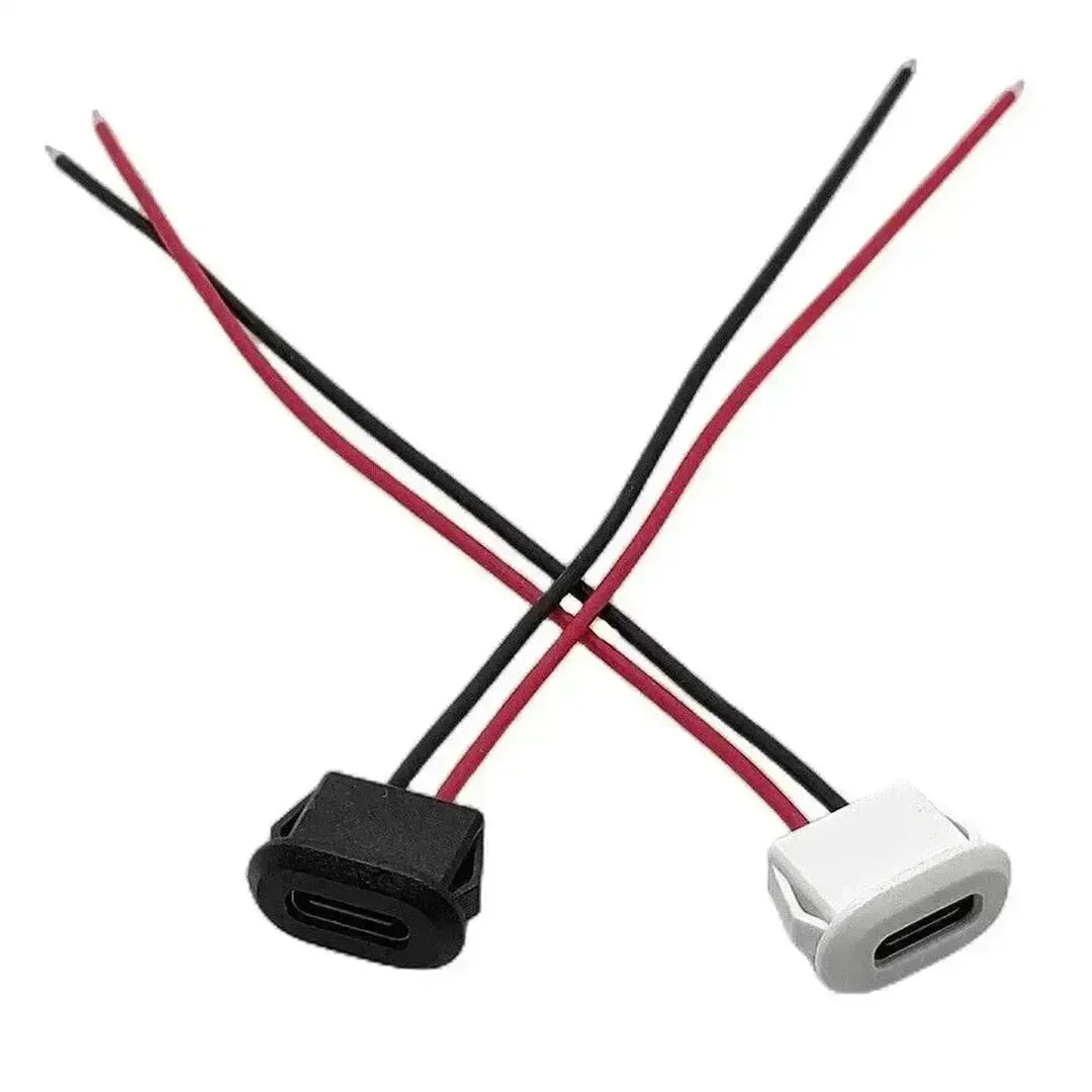 USB C Power Connector 3A Female USB-C Port Panel Mount – 38-3D